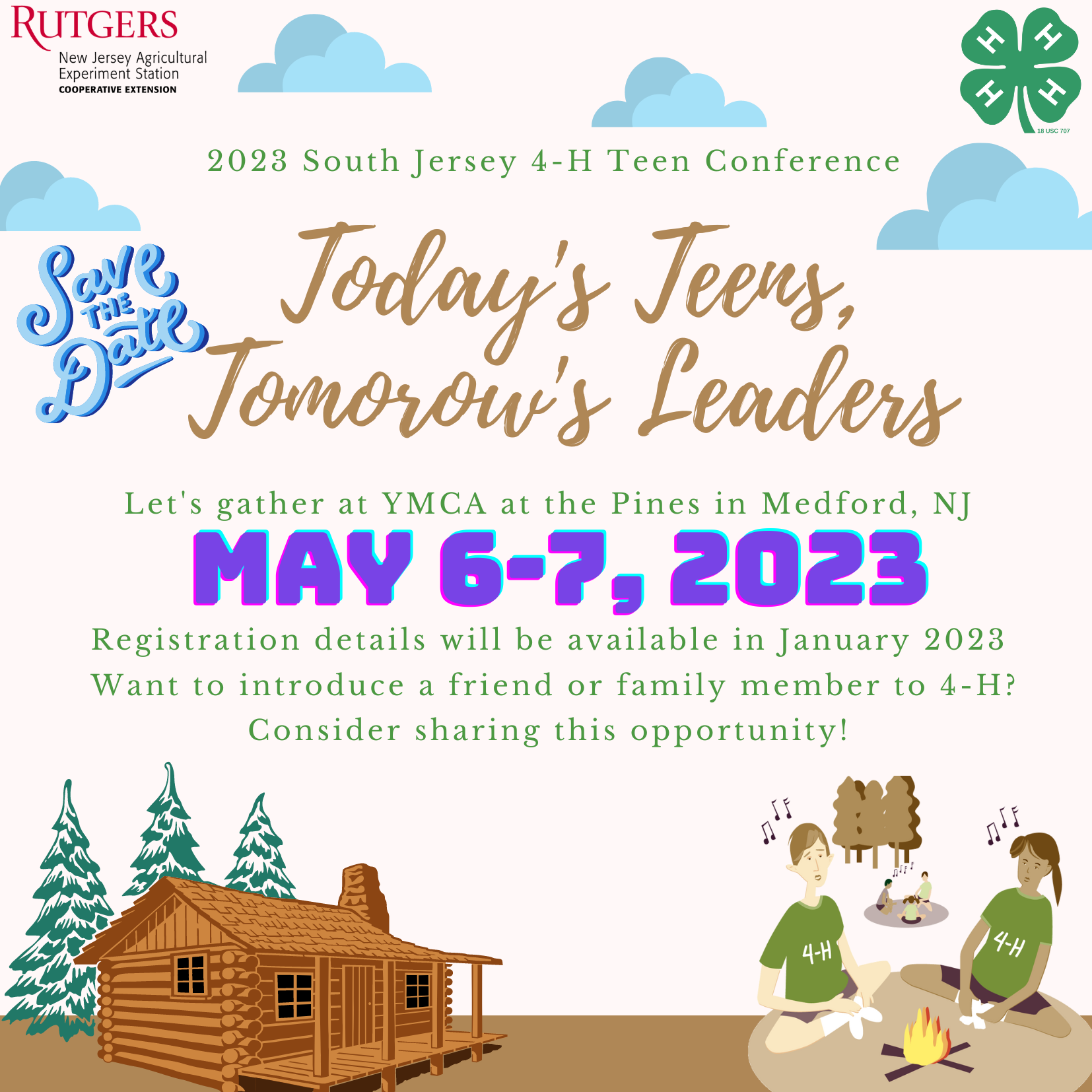 Save the Date: 2023 South Jersey 4-H Teen Conference – Rutgers ...