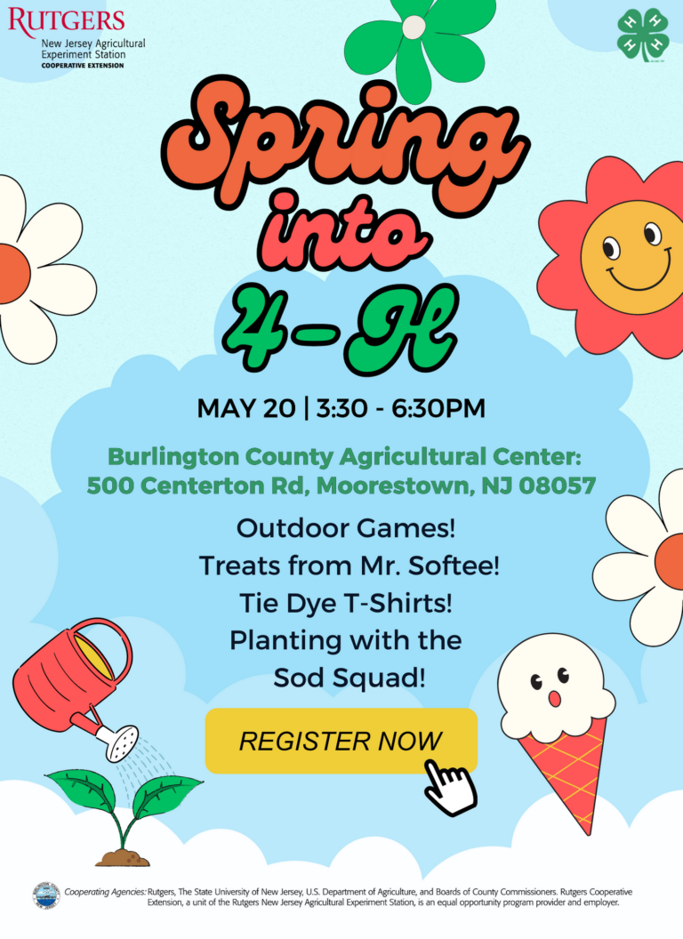 Spring into 4-H – Rutgers Cooperative Extension of Burlington County